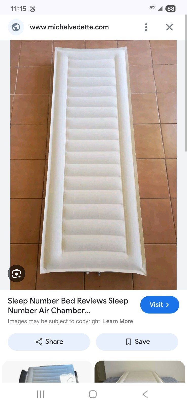 Select Comfort Sleep Number Air Bed Chamber Bladder For 1 2 Queen Size