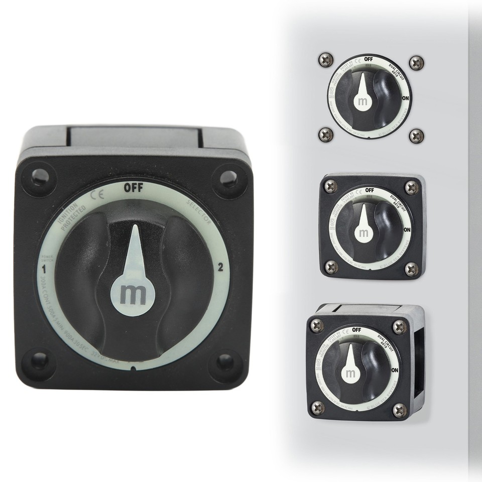 ⁺Marine Battery Selector Switch 4 Position Isolator Power Circuit Cut ...