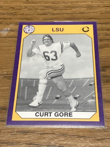 1990 Collegiate Collection LSU Curt Gore LSU Offensive Tackle #55 | eBay