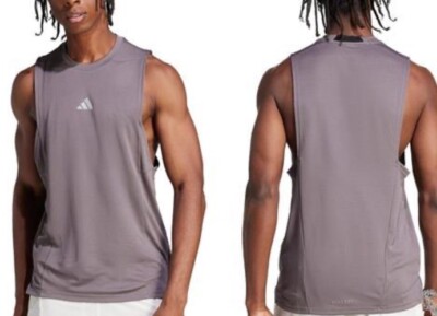 $40 ADIDAS HEAT.RDY TRAINING WORKOUT TANK TOP IS3708 Size M Charcoal | eBay