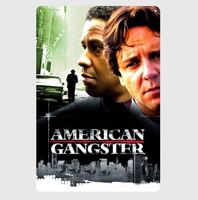 American Gangster denzel washington Movie Metal Poster Tin Sign ...