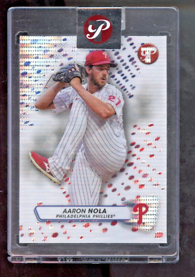 2023 Topps Pristine Aaron Nola #65 Encased Refractor Philadelphia ...