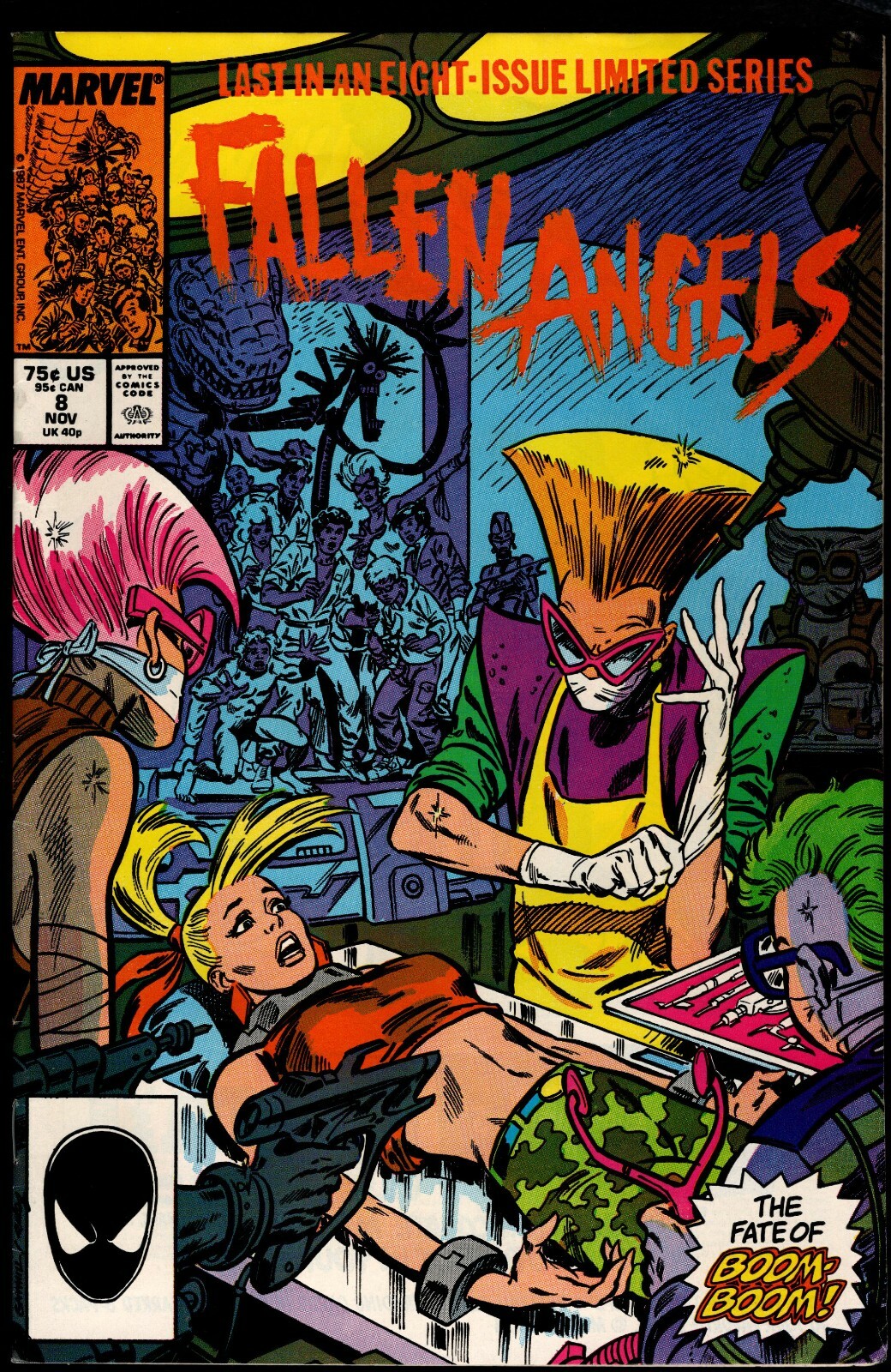 FALLEN ANGELS, 1987, MARVEL COMICS, #8, NEW, THE FATE OF BOOM BOOM | eBay