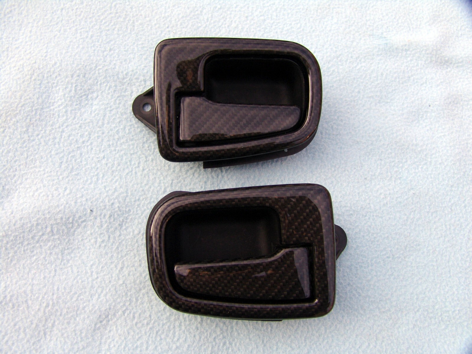 BMW E36 M3 COUPE REAL CARBON INSIDE DOOR HANDLES WITH FRAMES, NEW ...