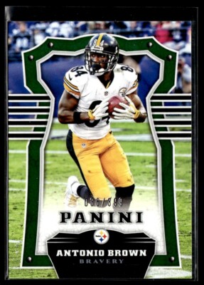 2017 Panini Green Antonio Brown 036/399 Pittsburgh Steelers #92 | eBay