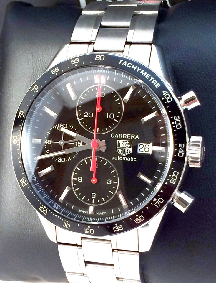 TAG Heuer Calibre 16 Carrera Chronorgraph Mens Watch in Exc Cond Model ...