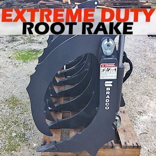 Bradco 102140 Skid Steer 72” Root Rake Attachment for sale online | eBay