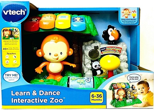 Vtech Learn & Dance Interactive Zoo With Sing & Move Monkey 40 Songs ...