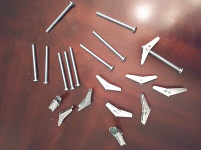 Toggle Bolt, Spring Wing, Round Head, 1/4 x 3-In. Zinc plated 10 pc | eBay