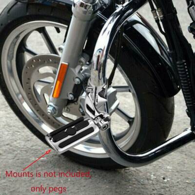 Chrome 1-1/4" Engine Guard Foot Rest For Harley Davidson | Aluminum | 2 ...
