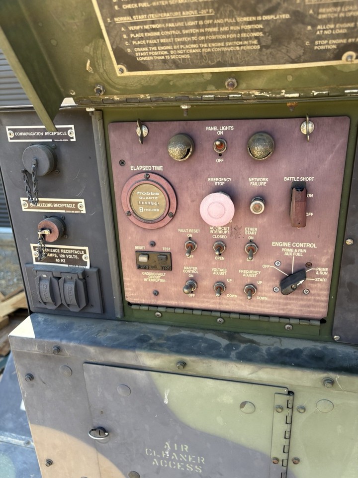 John Deere MEP-806b 60kw Generator Set On Trailer LOCAL PICKUP ONLY ...