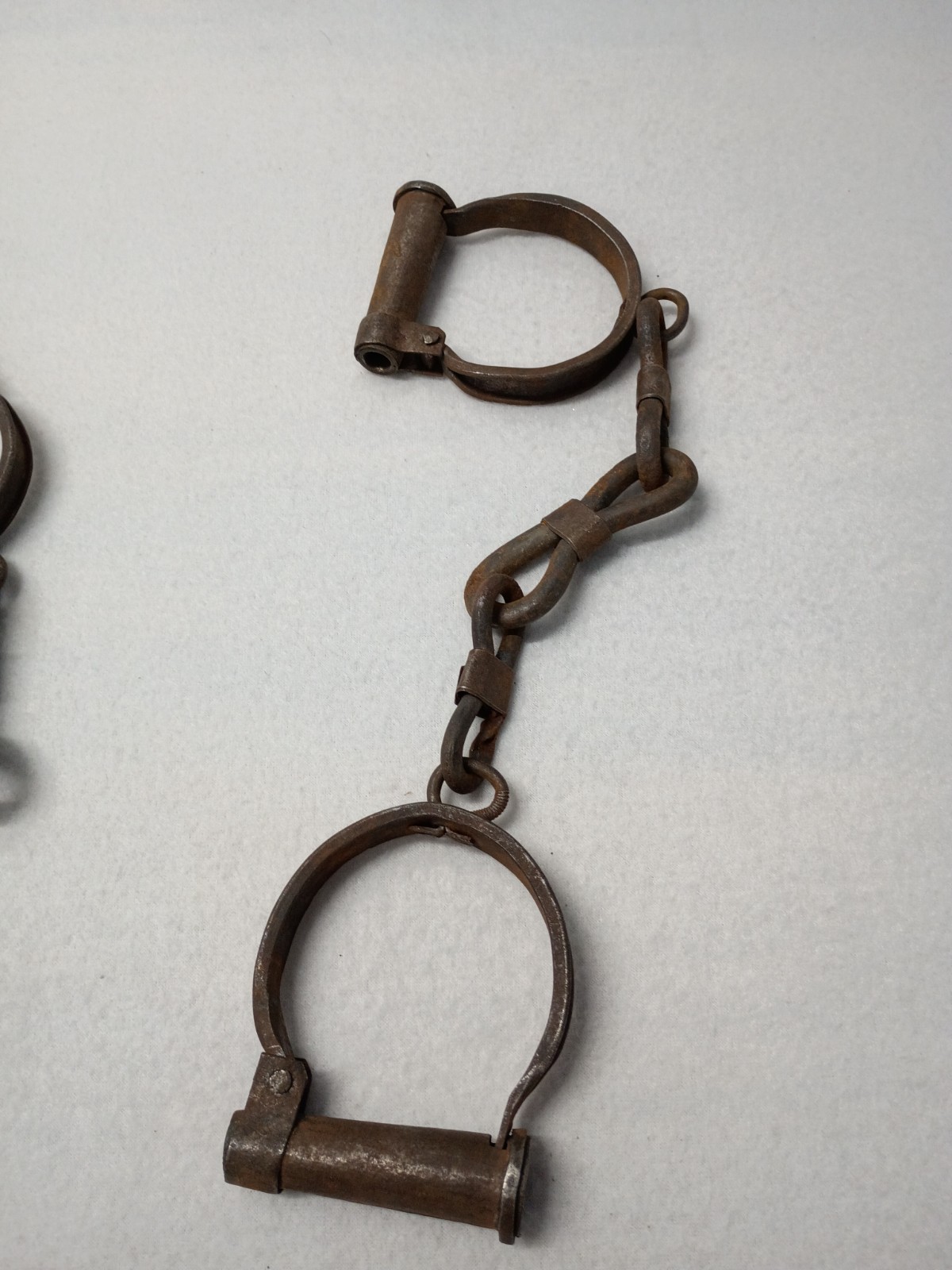 Civil War Era Iron Shackles / Handcuffs – Forged Prisoner Restraints ...