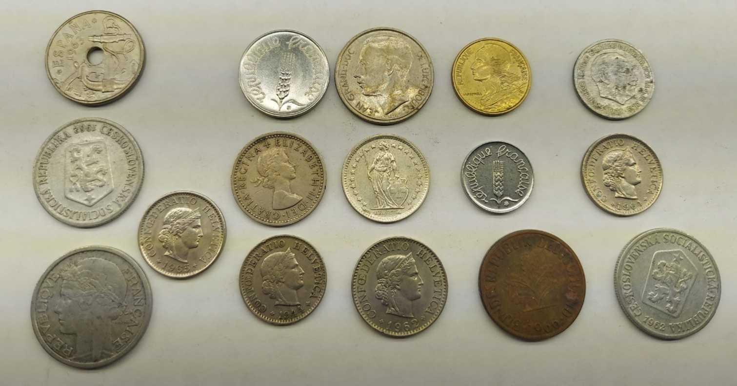 Old Foreign Coins 16 coin Lot all over 50 years Set 4 | eBay