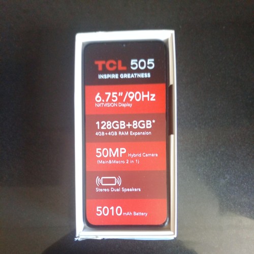 TCL 505 Mobile Phone 128GB In Space Grey | eBay UK