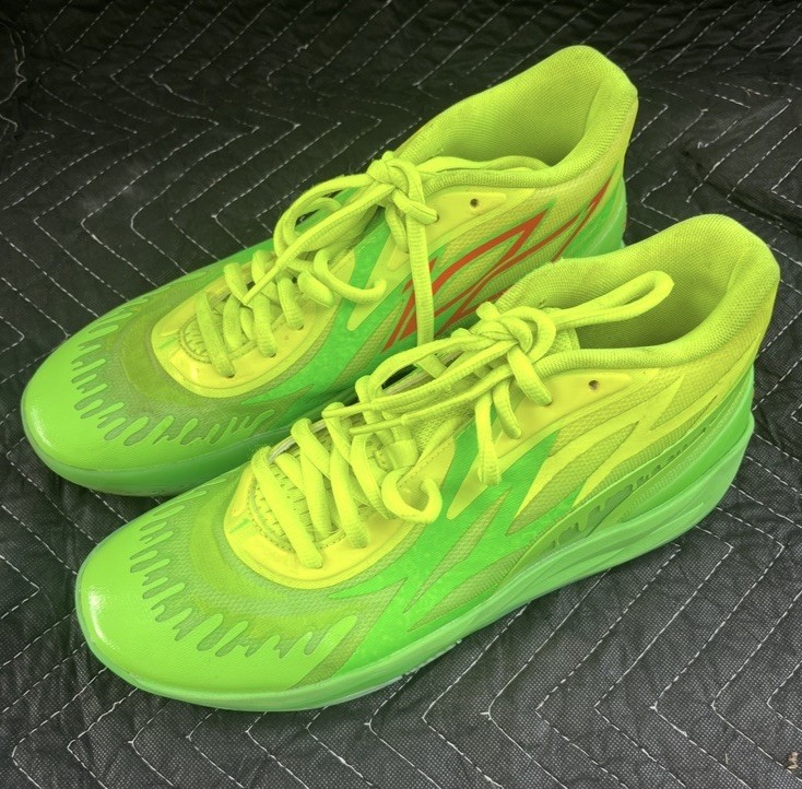 PUMA x MB.02 Melo Nickelodeon Slime Fluro Green Men's Basketball Shoes ...