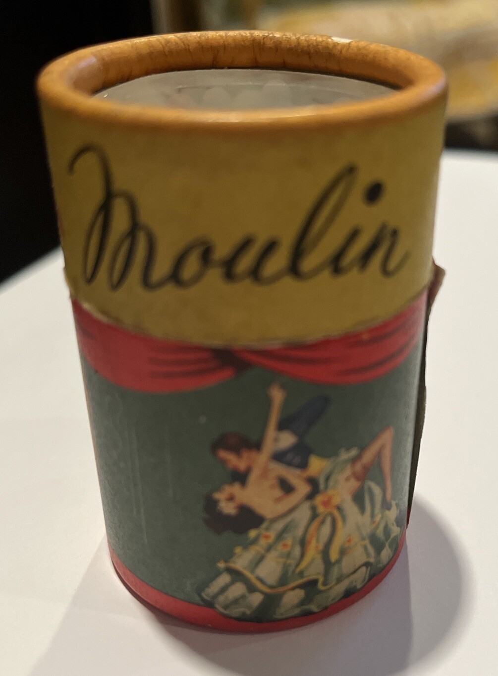 Moulin Rouge Paris France Dancers Round Cylindrical Matchbox | eBay