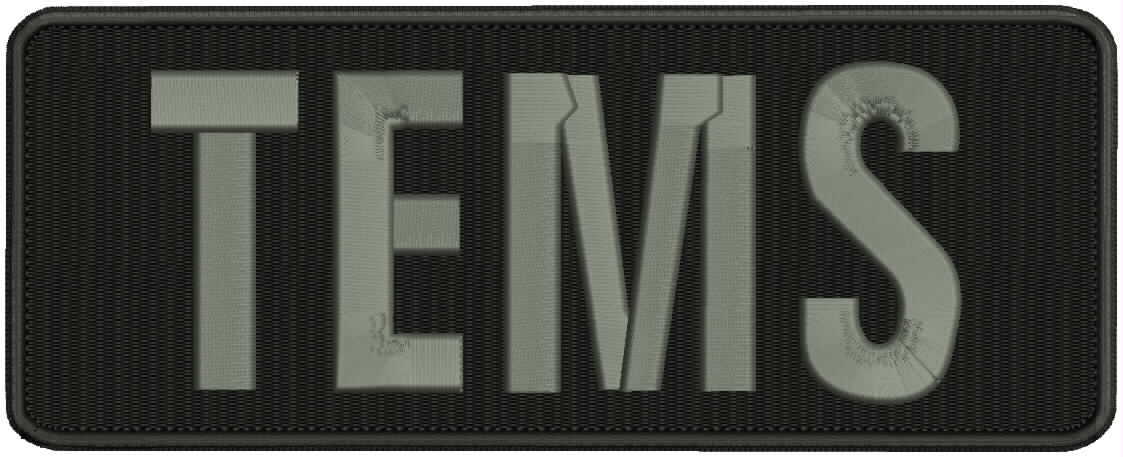 TEMS Embroidery Patches 4x10 hook | eBay