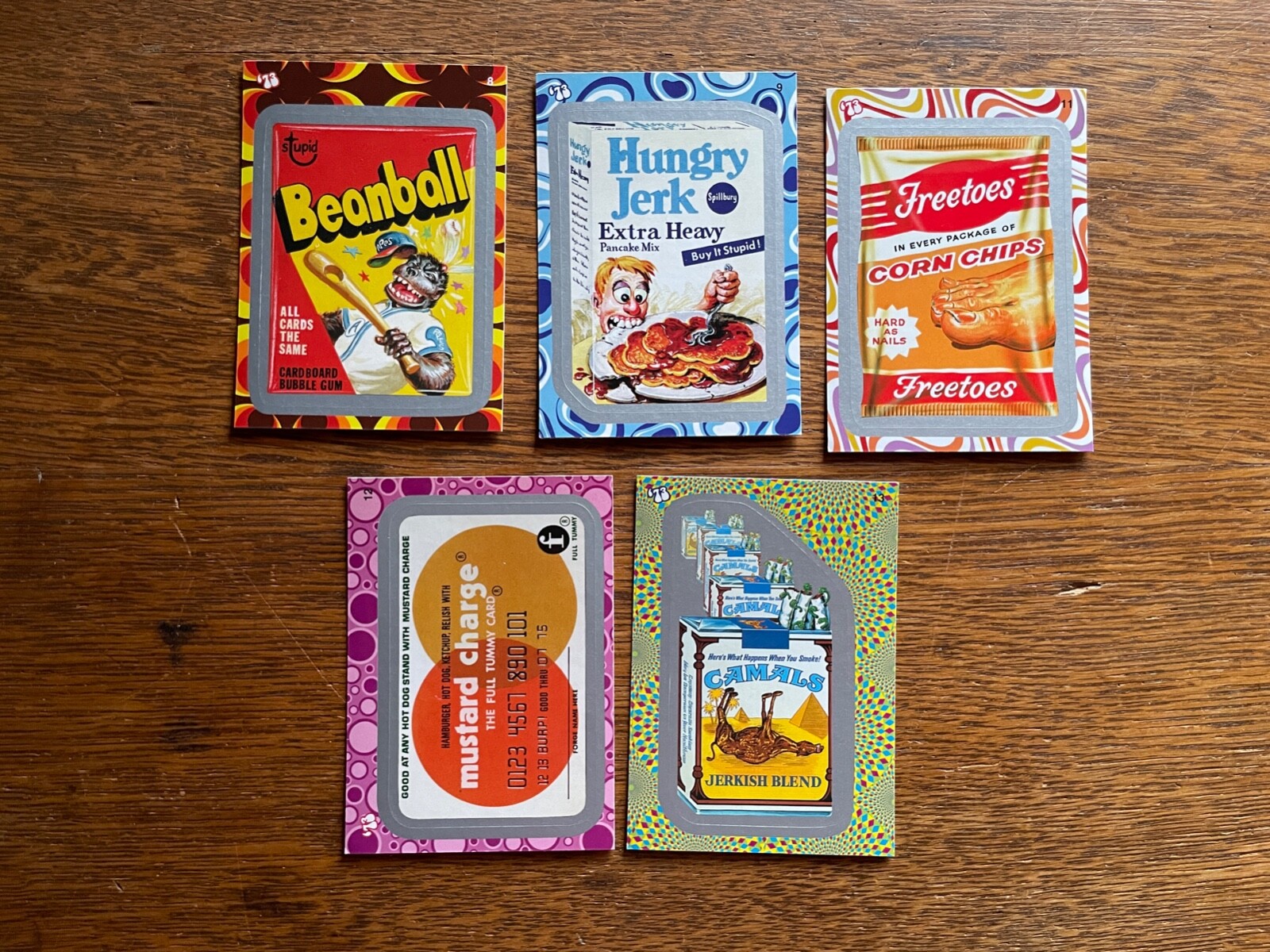 5 2008 TOPPS WACKY PACKAGES PACK FLASHBACK 2 SILVER BORDER STICKERS ...