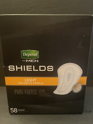 Depend Men's Light Incontinence Shield Odor Control And Leak Barriers ...