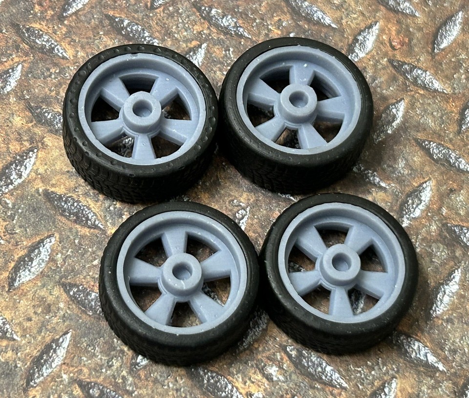 Resin 21/20 Inch “60’s Hurst” Style Model car Wheels/Tires 1/24 1/25 ...