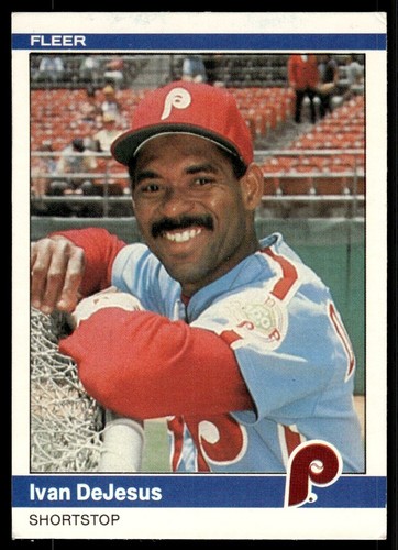 1984 Fleer Ivan DeJesus Baseball Card Philadelphia Phillies #26 | eBay