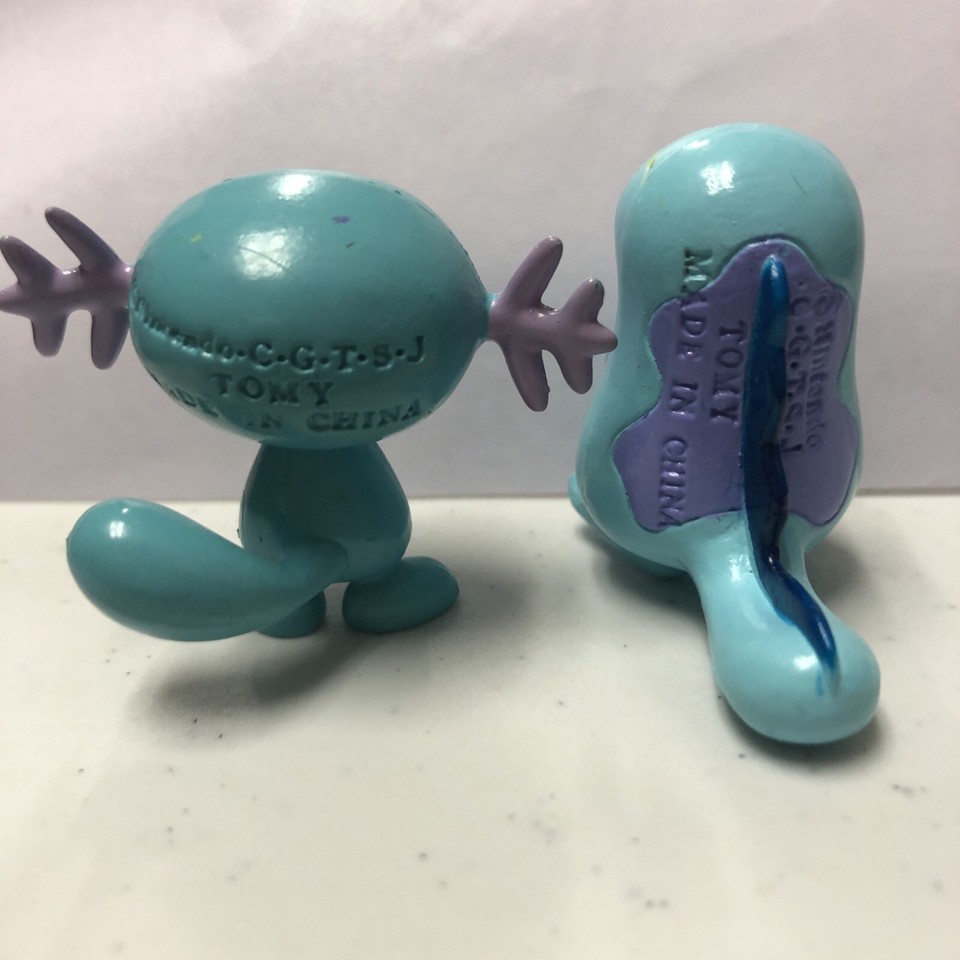 Wooper & Quagsire TOMY Pokemon Figure Toy CGTSJ 1999 Nintendo 2” Figure ...