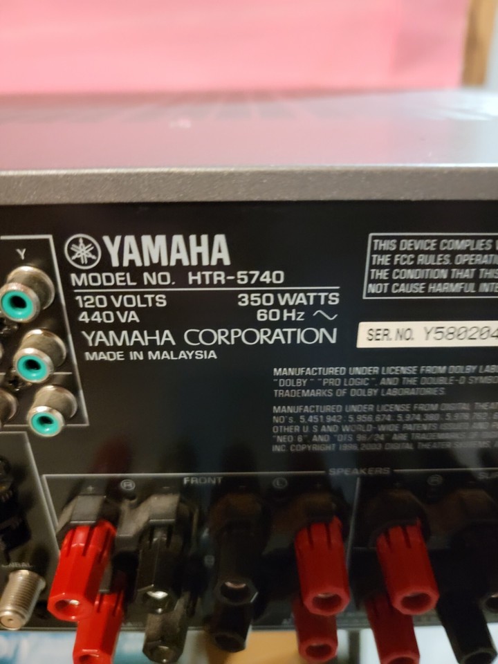 Yamaha HTR-5740 - 6.1 Ch Home Theater Surround Sound Receiver ...