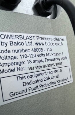 Balco WaterJet High Pressure Water Cleaner | eBay