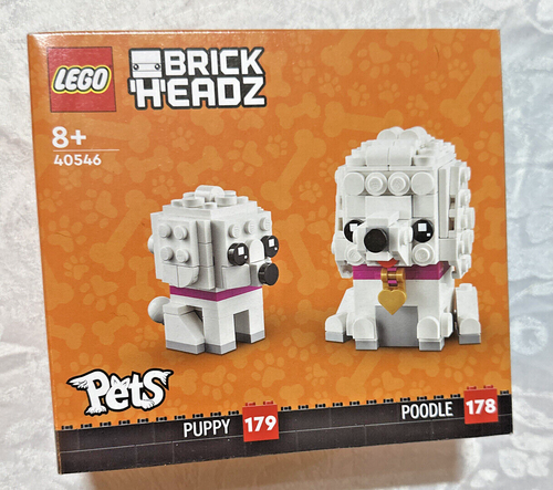 LEGO Brickheadz Pets Puppy & Poodle Caniche chiens dogs (40546) NEUF ...