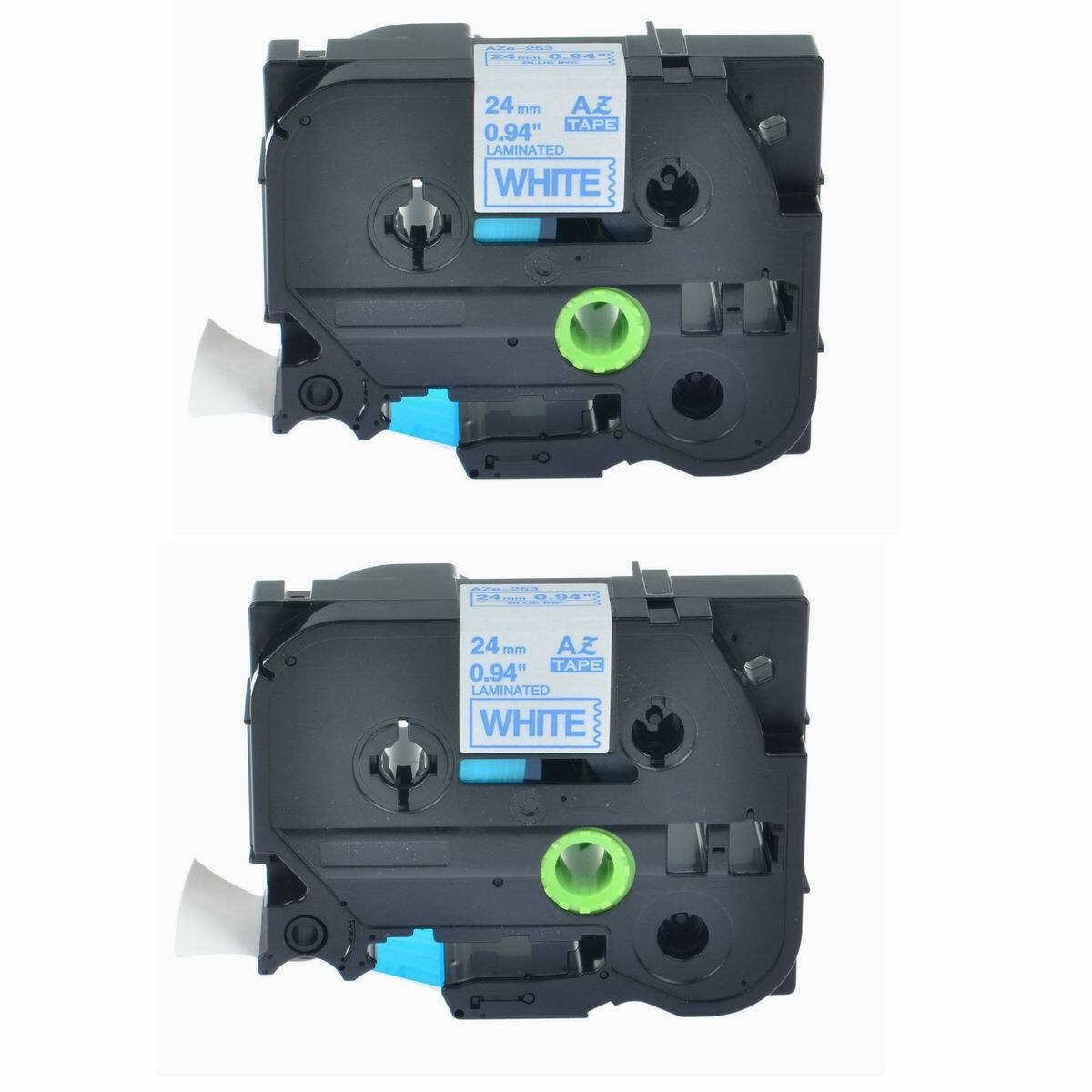 2PK TZe-551 Black on Blue TZ 551 Label Tape P-Touch Compatible Brother ...