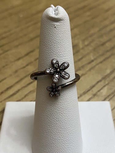 ALE Pandora Sterling Silver 925 Designer Signed Daisy Flower Ring Size ...
