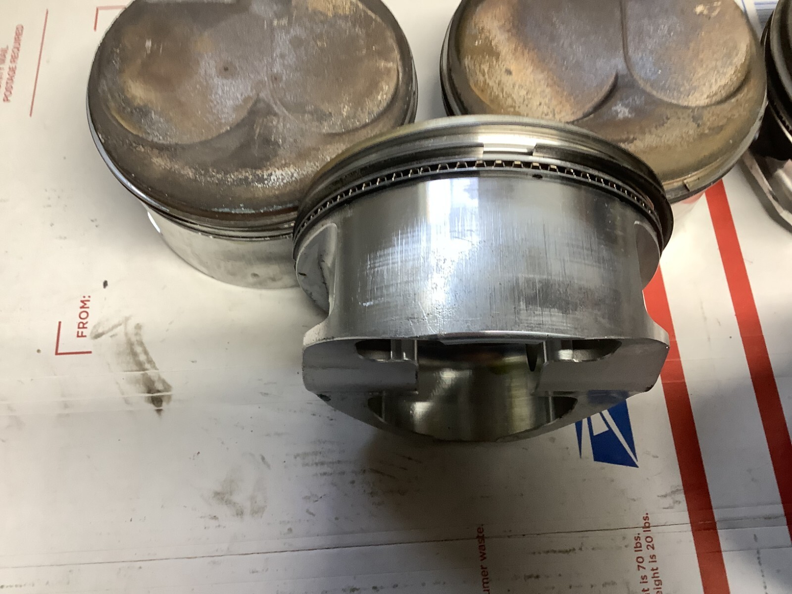 7 Diamond custom pistons 4.035" used in Ford 289 with 5.4" rods Hi ...