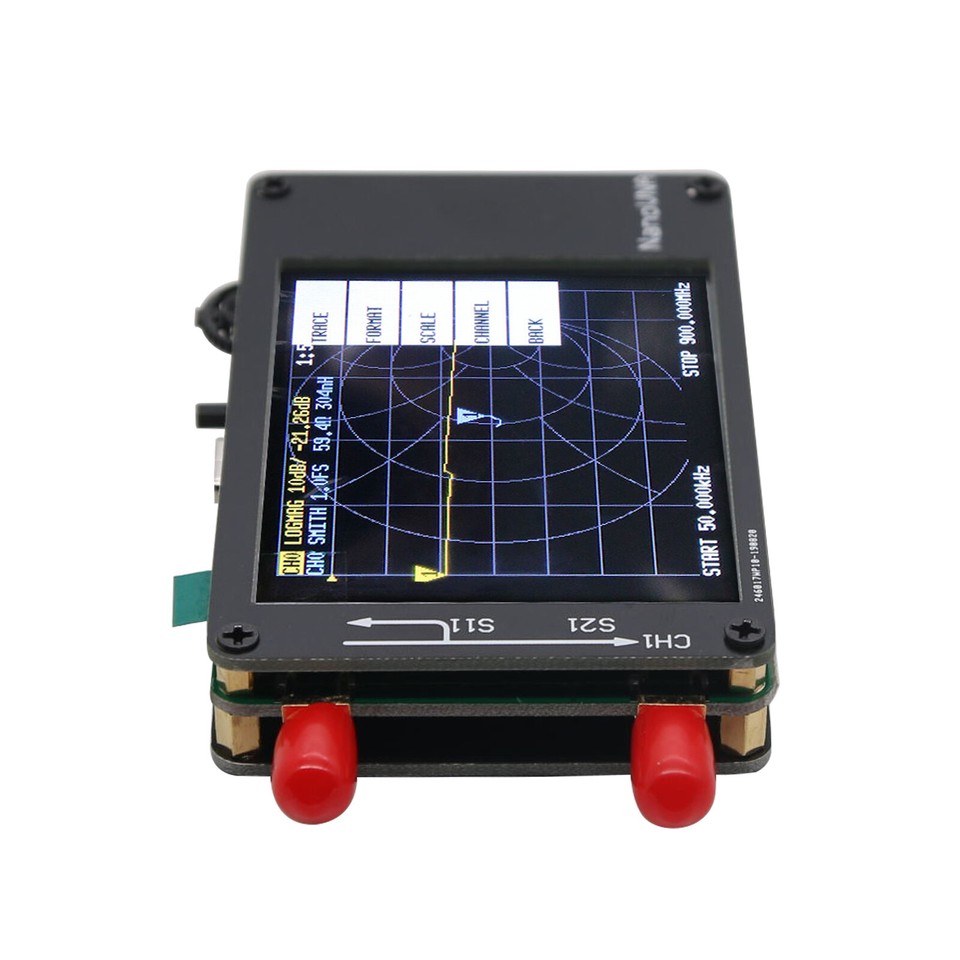 NanoVNA 50KHz-900MHz Vector Network Analyzer Kit MF HF VHF UHF Antenna ...