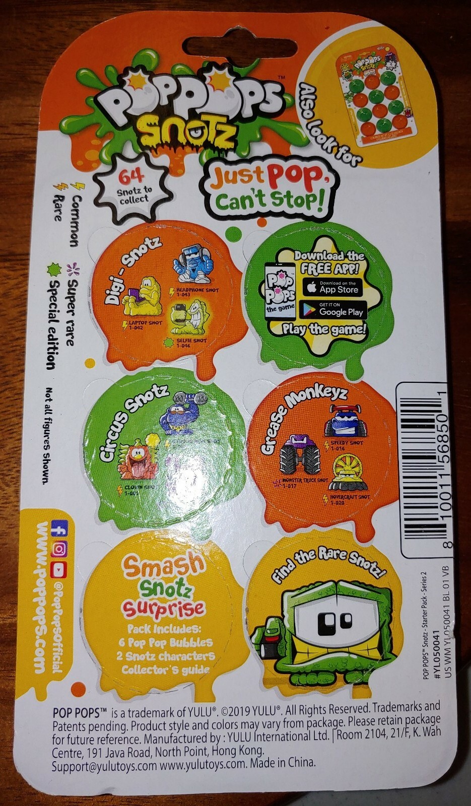 Yulu Toys - Pop Pops Snotz - Series 2 (Starter Pack) Blind Grab - New ...