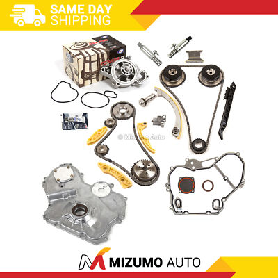 Timing Chain Kit Cover VVT Gear Selenoid Water Oil Pump Fit GM Ecotec 2 ...