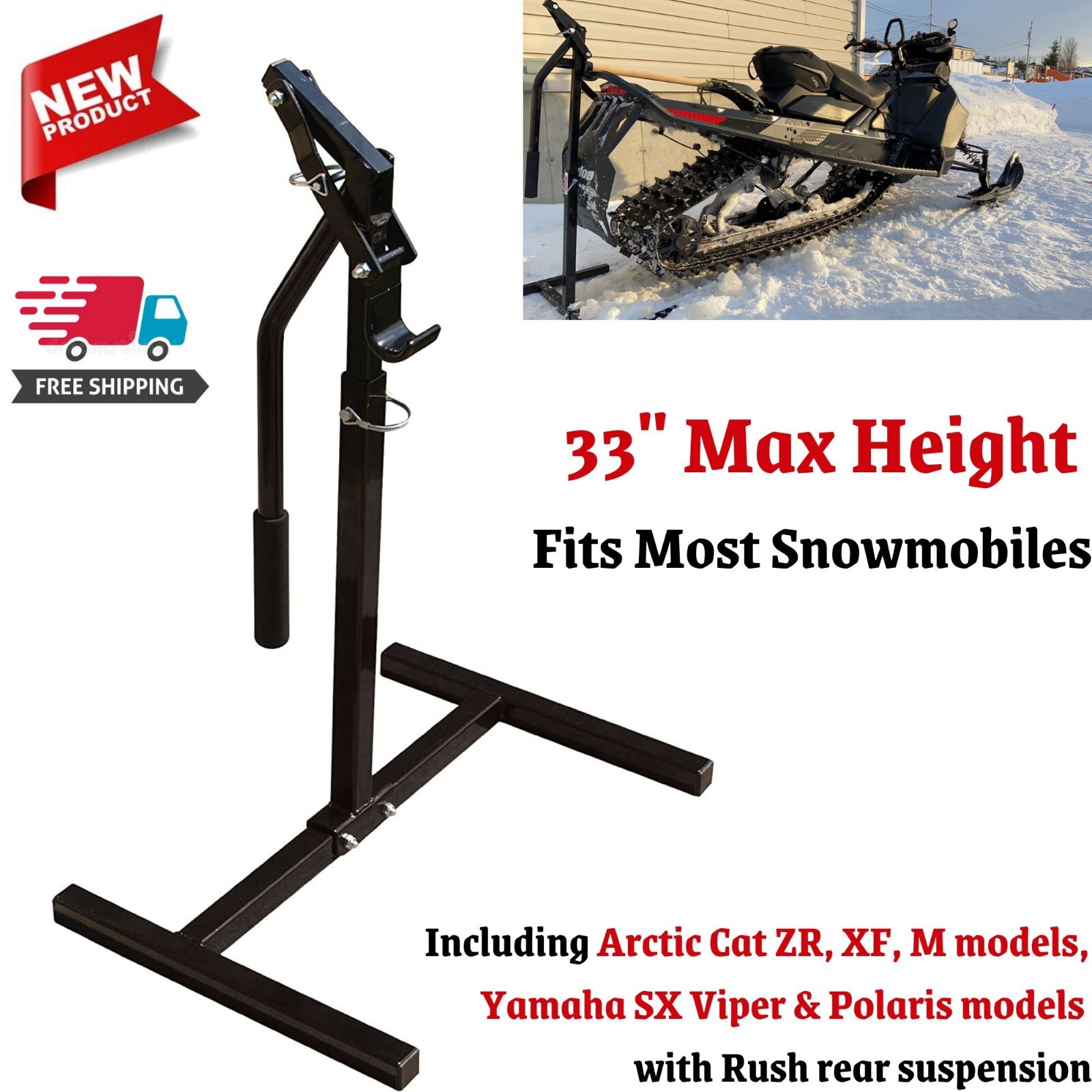 Snowmobile Lever Lift Jack Stand for Skidoo Polaris Yamaha Arctic Cat ...