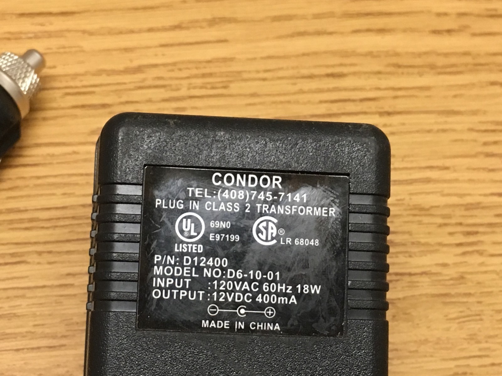 ^ CONDOR D12400 D6-10-01 Plug in Class 2 Transformer | eBay