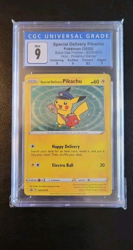 CGC 9 MINT Special Delivery Pikachu SWSH074 HOLO PROMO Pokemon Card | eBay