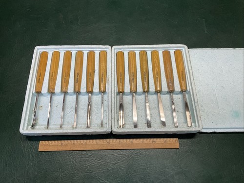 12 Pcs PFEIL Swiss Made Carving Tools Chisels Set in Box | eBay