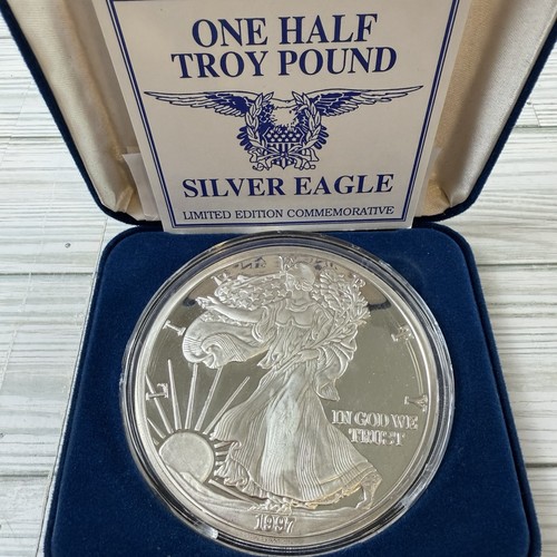 1997 Washington Mint Half Pound .999 Silver Eagle Coin 8 Troy Ounces | eBay
