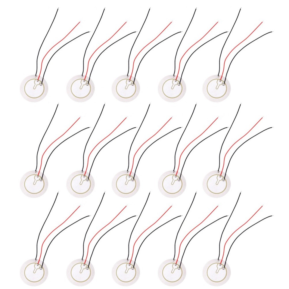 20Pcs Piezo Disc Buzzer Steel for Low Power Consumption Electronic ...