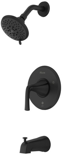 Pfister LG89-8MCA McAllen Tub and Shower Trim Package - Black ...