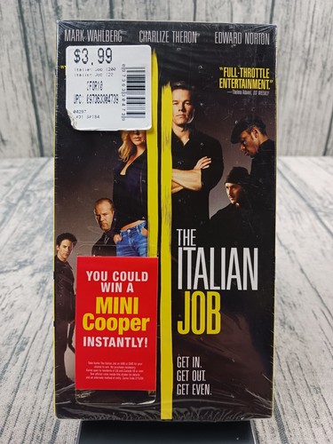 The Italian Job (VHS, 2003, Paramount) Mark Wahlberg, Edward Norton ...