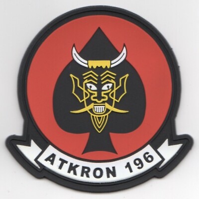 NAVY VA-196 SQUADRON ATKRON 196 VF-194 MAIN BATTERY JACKET PVC PATCH | eBay