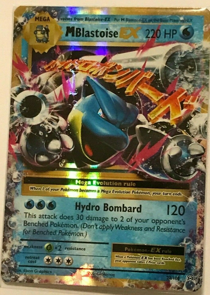 Carte Pokemon X Et Y Mega Evolution Blastoise Top Trainer Box XY