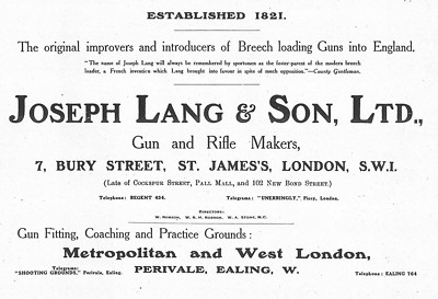 Joseph Lang 1923 Gun Catalog | eBay