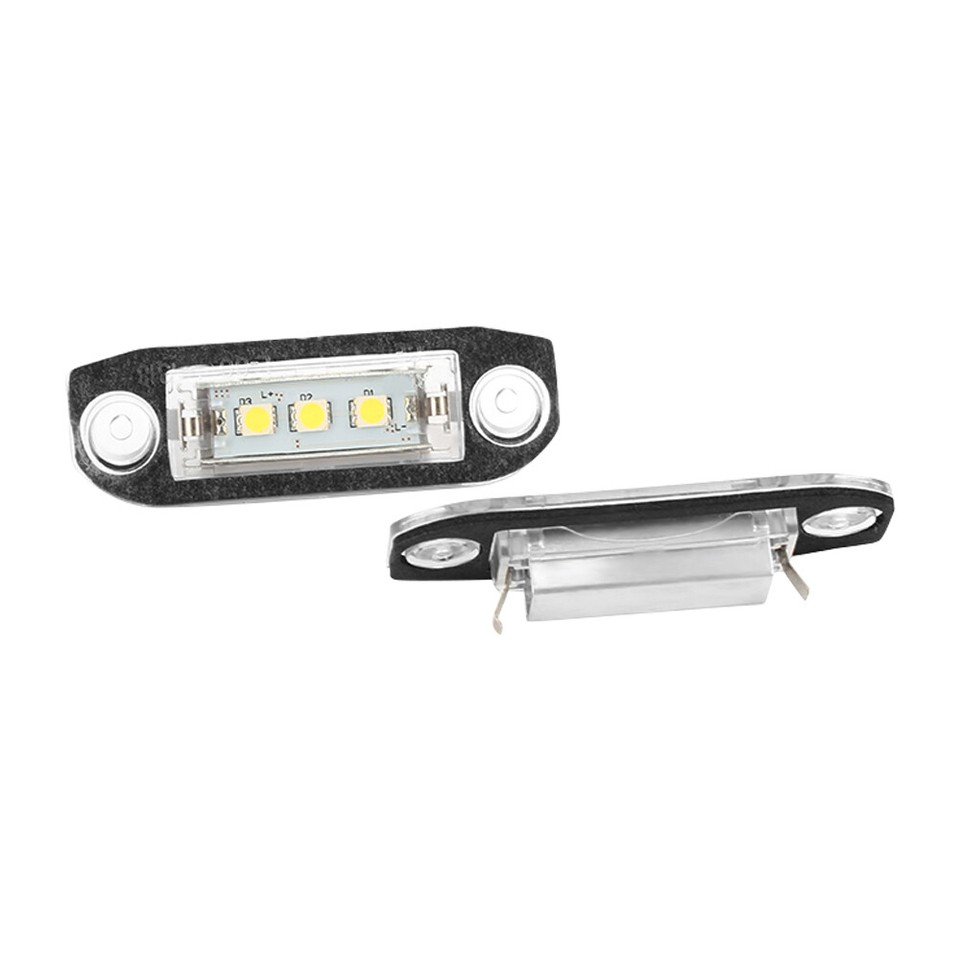 Set of 2 LED License Plate Lights Rear 12v Fit For Volvo XC70 XC60 S40 ...