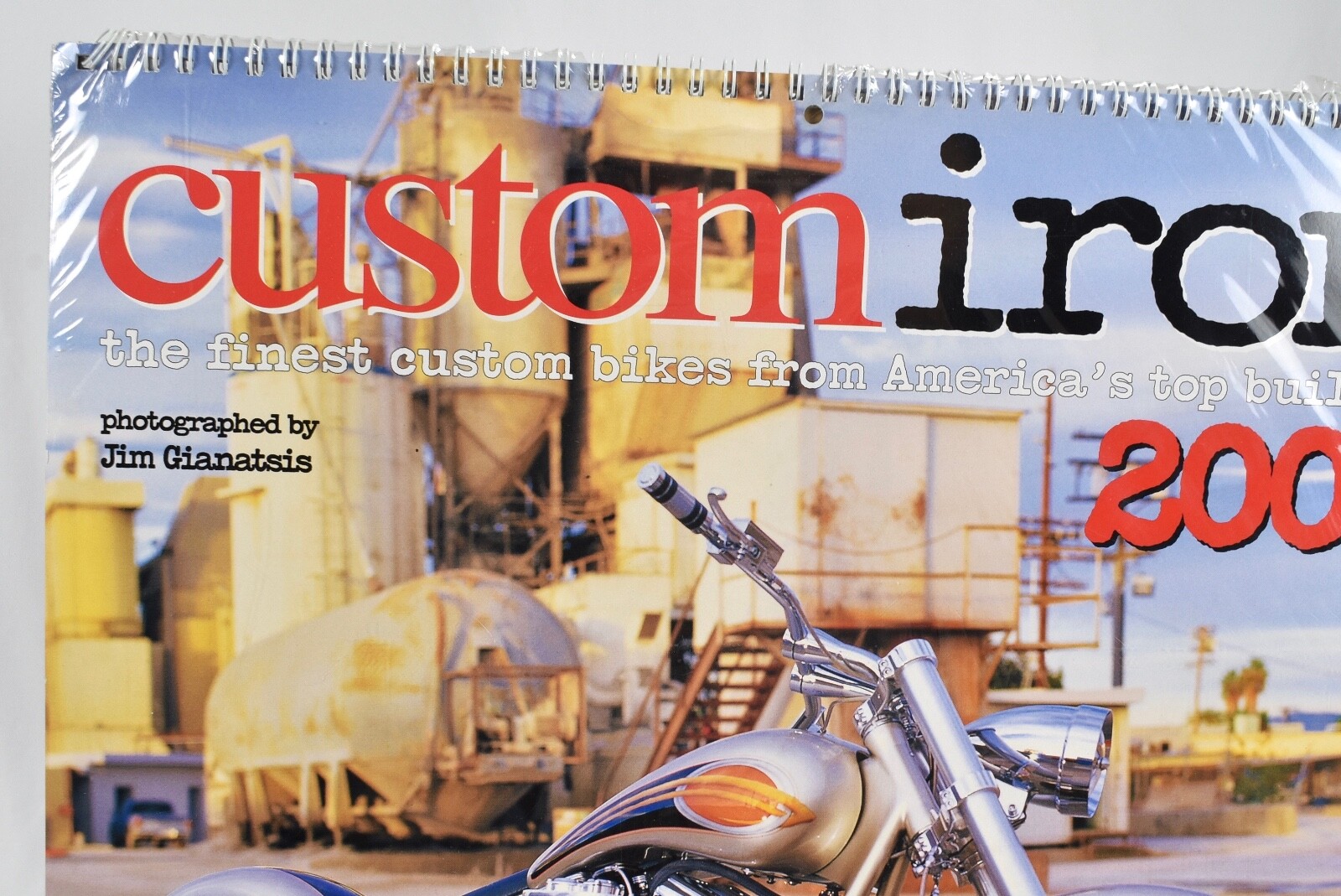 CUSTOM IRON MOTORCYCLE Calendar By Jim Gianatsis NEW IKUNI Vintage 2000 ...