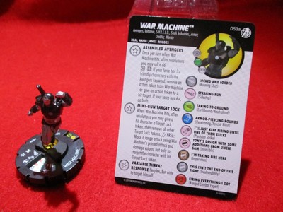 Marvel Heroclix Captain America and the Avengers 053a War Machine Super ...