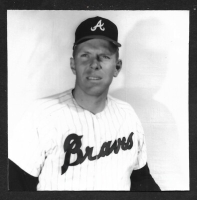 1968 Larry Maxie ATLANTA BRAVES UNSIGNED 3 x 3 ORIGINAL SNAPSHOT PHOTO ...